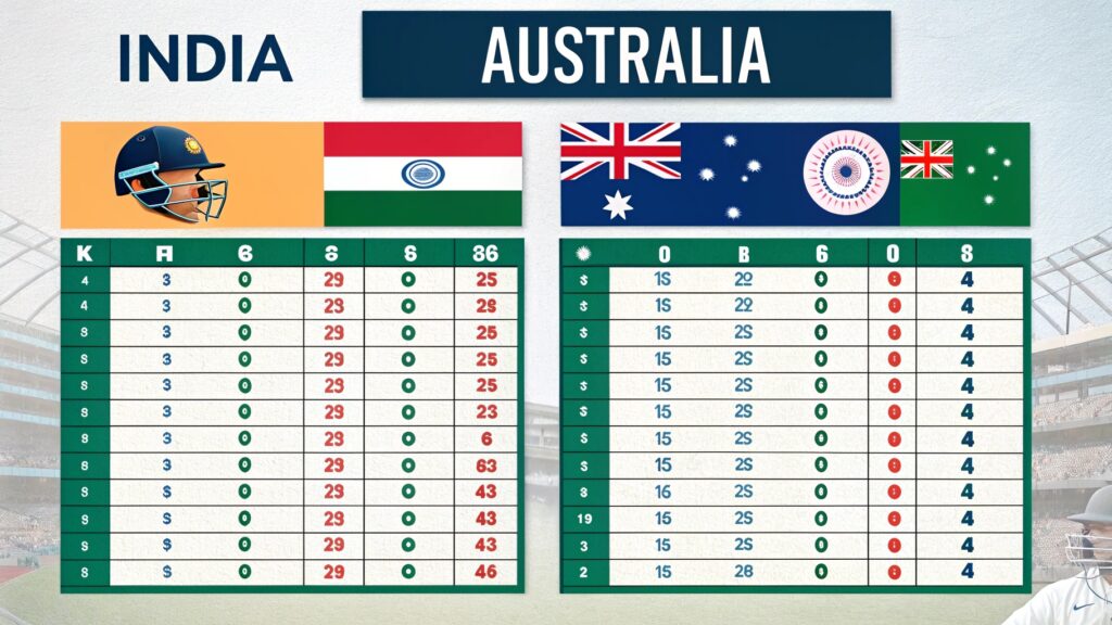 india national cricket team vs australian men’s cricket team match ...
